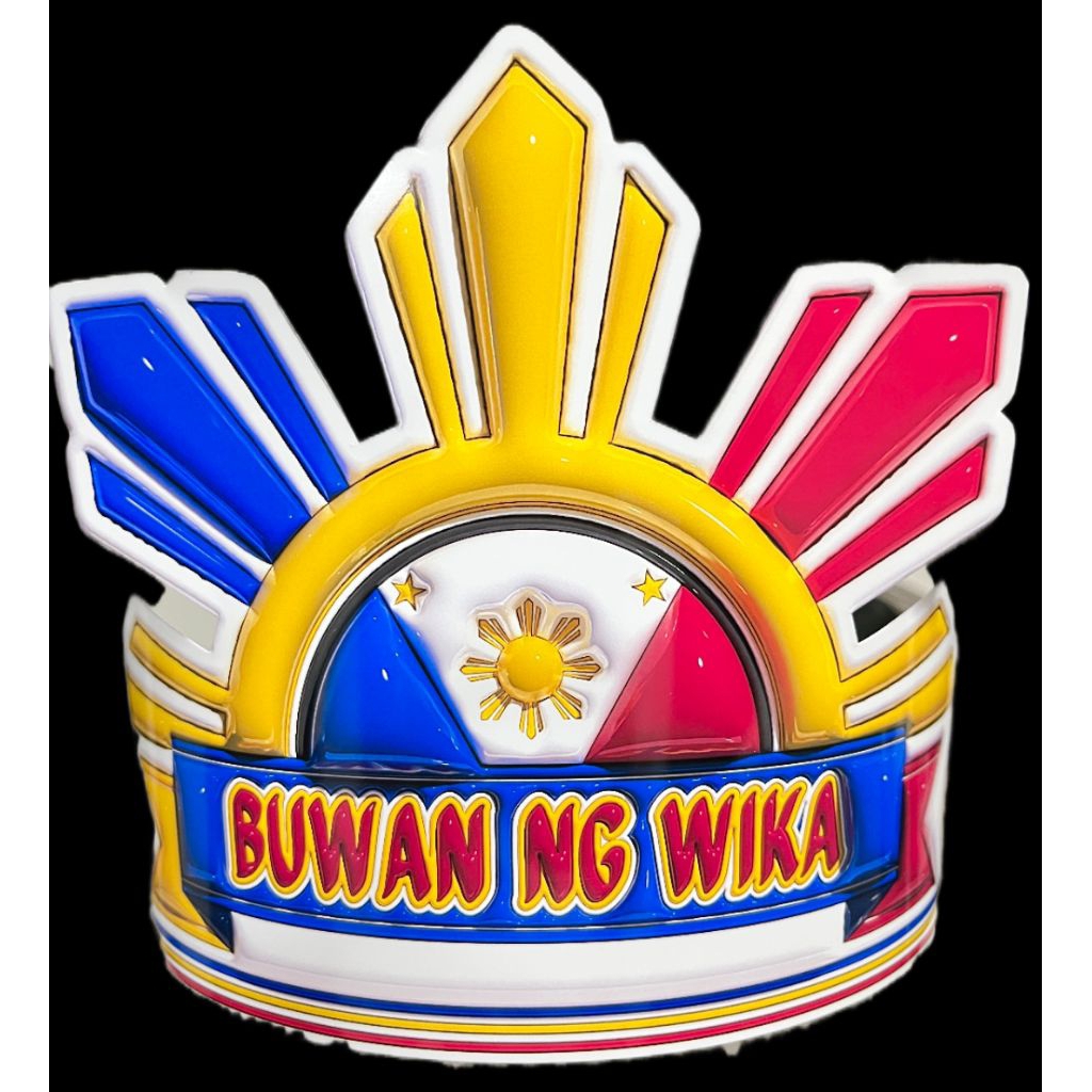 BUWAN NG WIKA HAT CUT & LAMINATED (3D HEAD DRESS) | Shopee Philippines