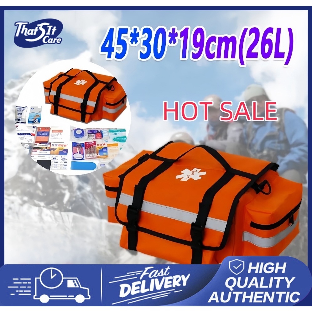Emergency Package Outdoor First Aid Kit Emergency Kit 26L Trauma Bag ...