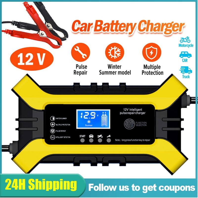 Smart Automatic Car Battery Charger 12V Heavy Duty And Repair Original ...