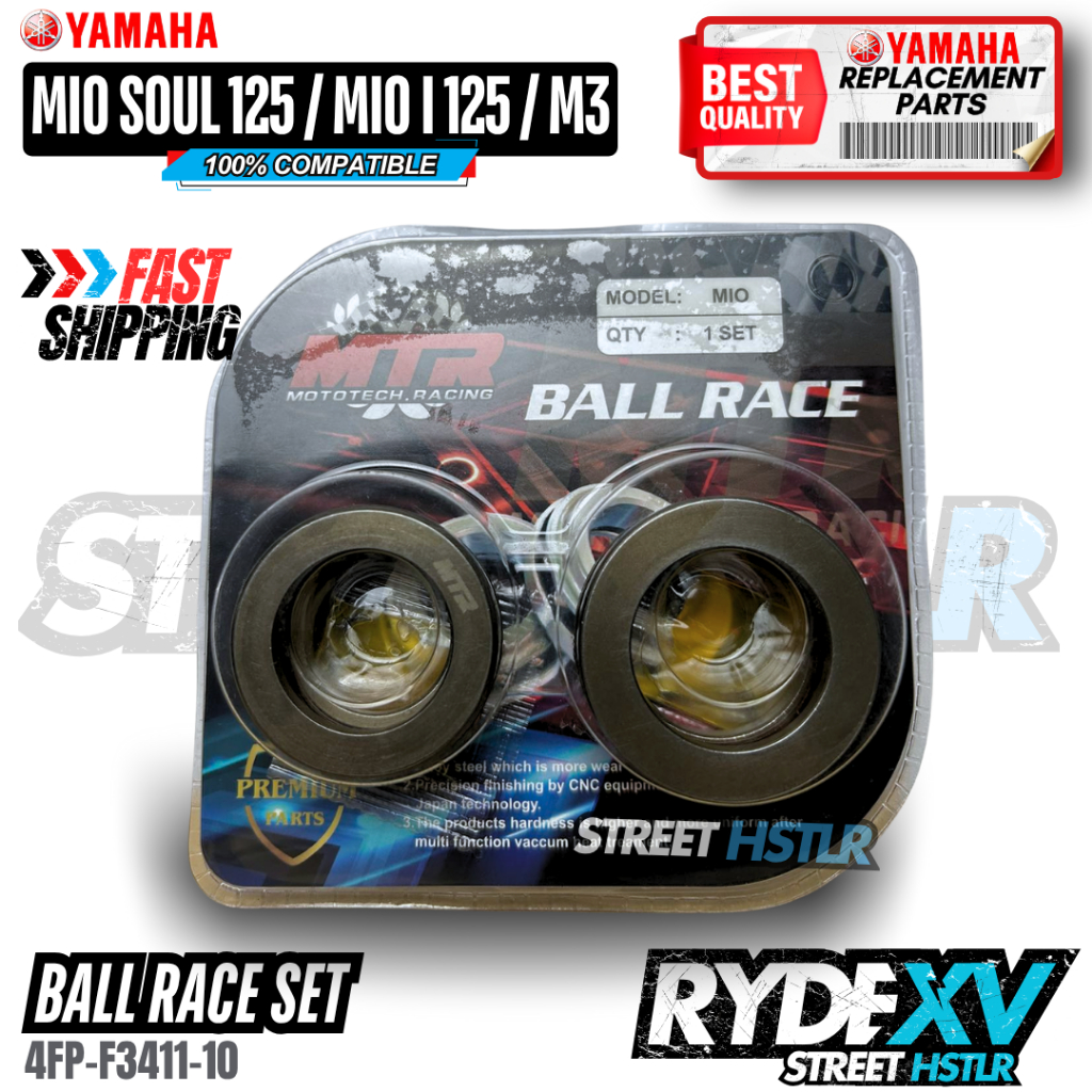 BALL RACE SET Yamaha Mio 125 / Soul / Soul i / Mx / Mxi / M3 (4FP-F3411 ...