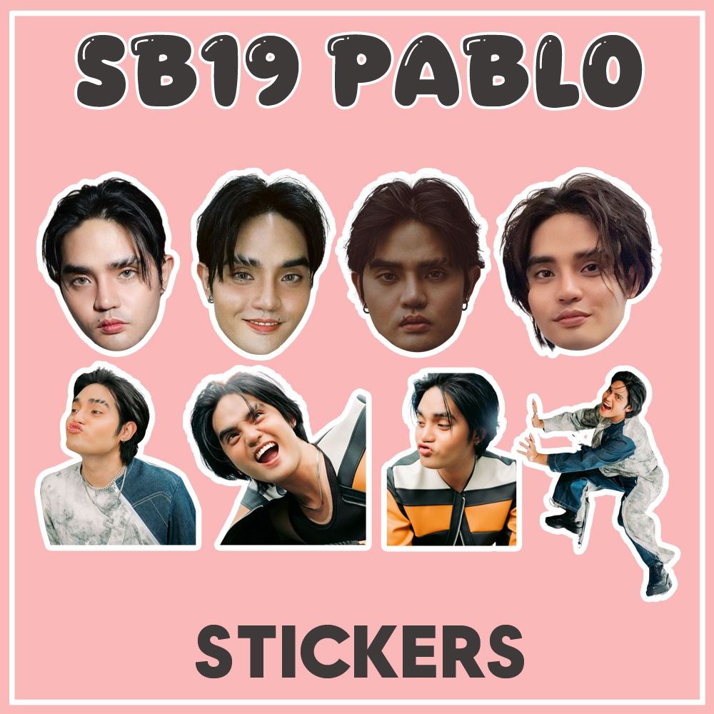 SB19 Pablo Nase Sticker Set Bubblehead Sticker Vinyl | Shopee Philippines
