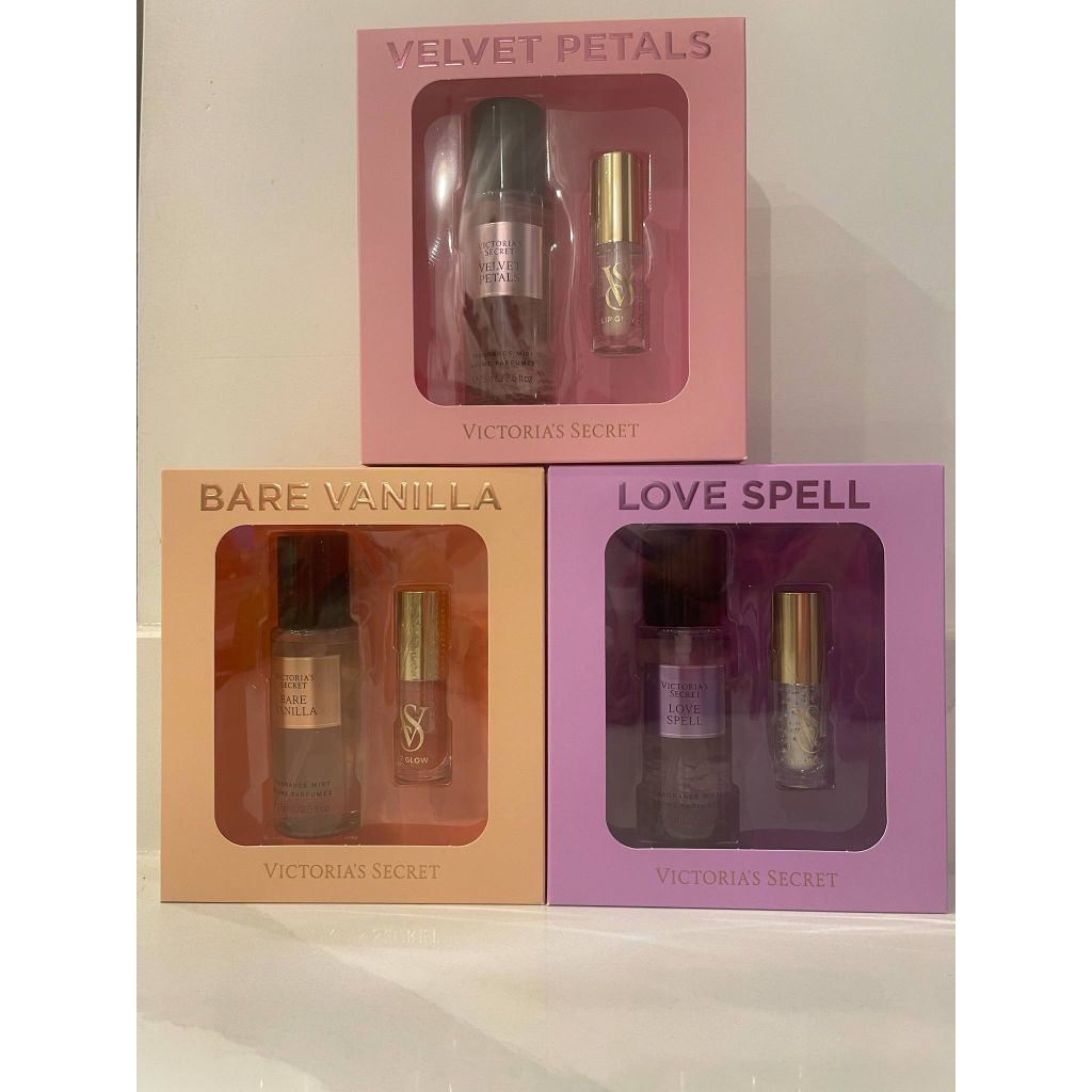 🇨🇦 Victoria secret perfume and lipgloss set | Shopee Philippines