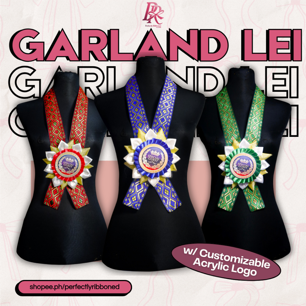 Garland Lei for Special Guests, Judges, Delegates | with Acrylic Logo ...