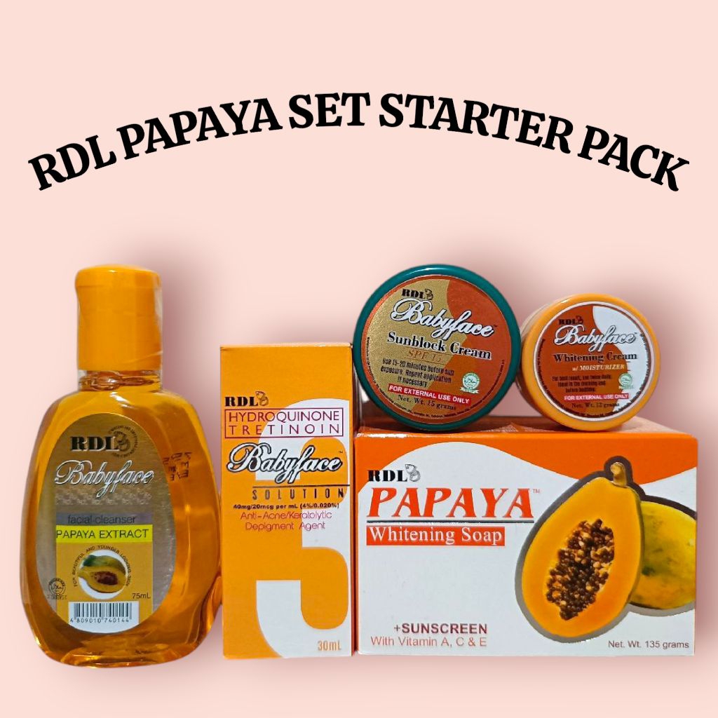 RDL Papaya Starter Pack Set – Save ₱15 (No Pouch) | Shopee Philippines