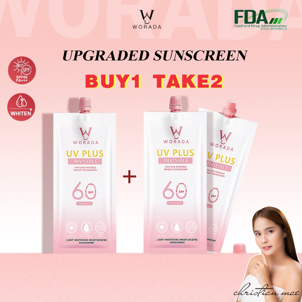 WORADA 3 bottles of SPF60 sunscreen new upgraded version face and body ...