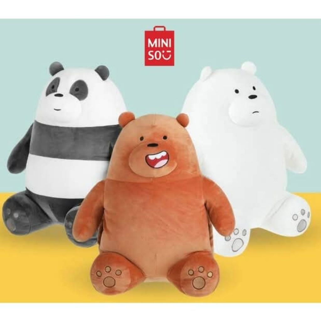 Miniso We Bare Bears Sttufftoy 15inches | Shopee Philippines
