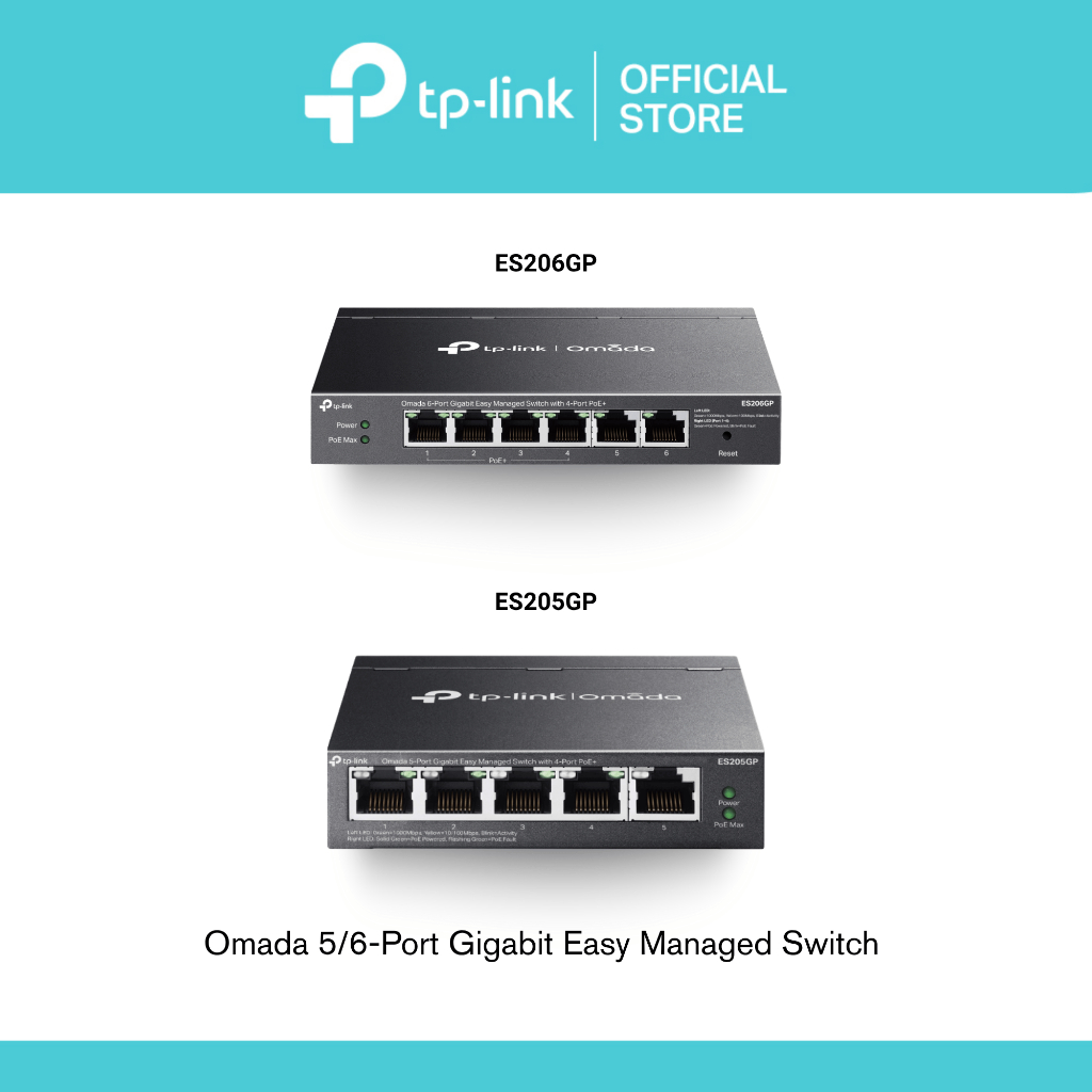 TP-Link | ES205GP/ES206GP | 5-Port/6-Port | Omada | Gigabit Easy ...