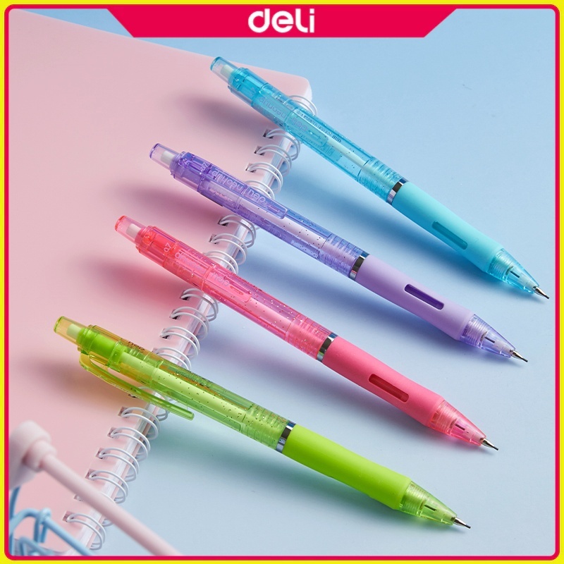 Deli 0.5mm/0.7mm Mechanical Pencil Press Pencil Color Series IP Active ...