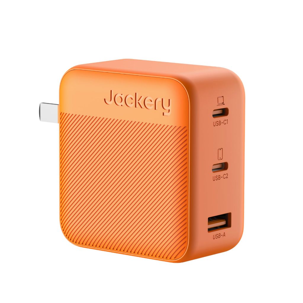 Jackery 102W GaN 3-Port Fast Charger, Dual 100W USB-C & 18W USB-A Ports ...