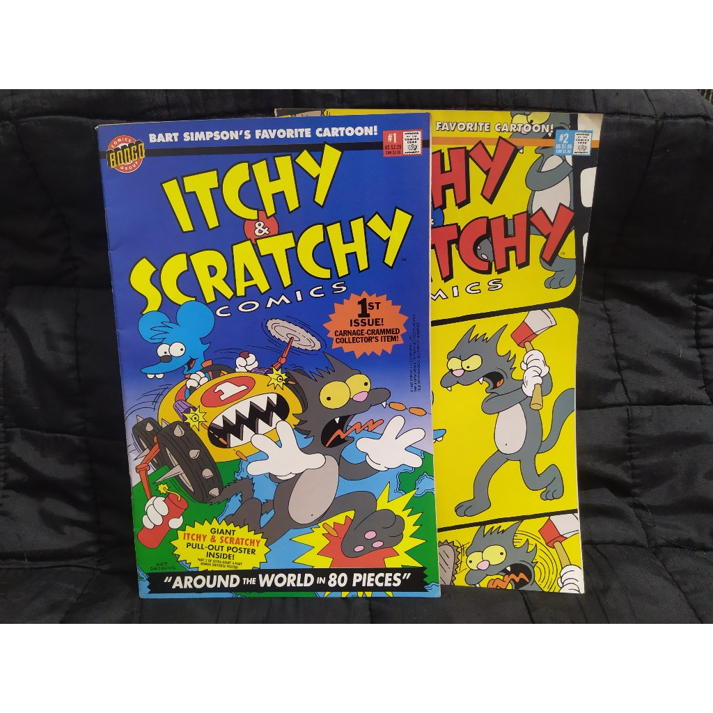 Bongo Comics ITCHY & SCRATCHY Comics Issue 1-2 (1993-1994) | Shopee Philippines