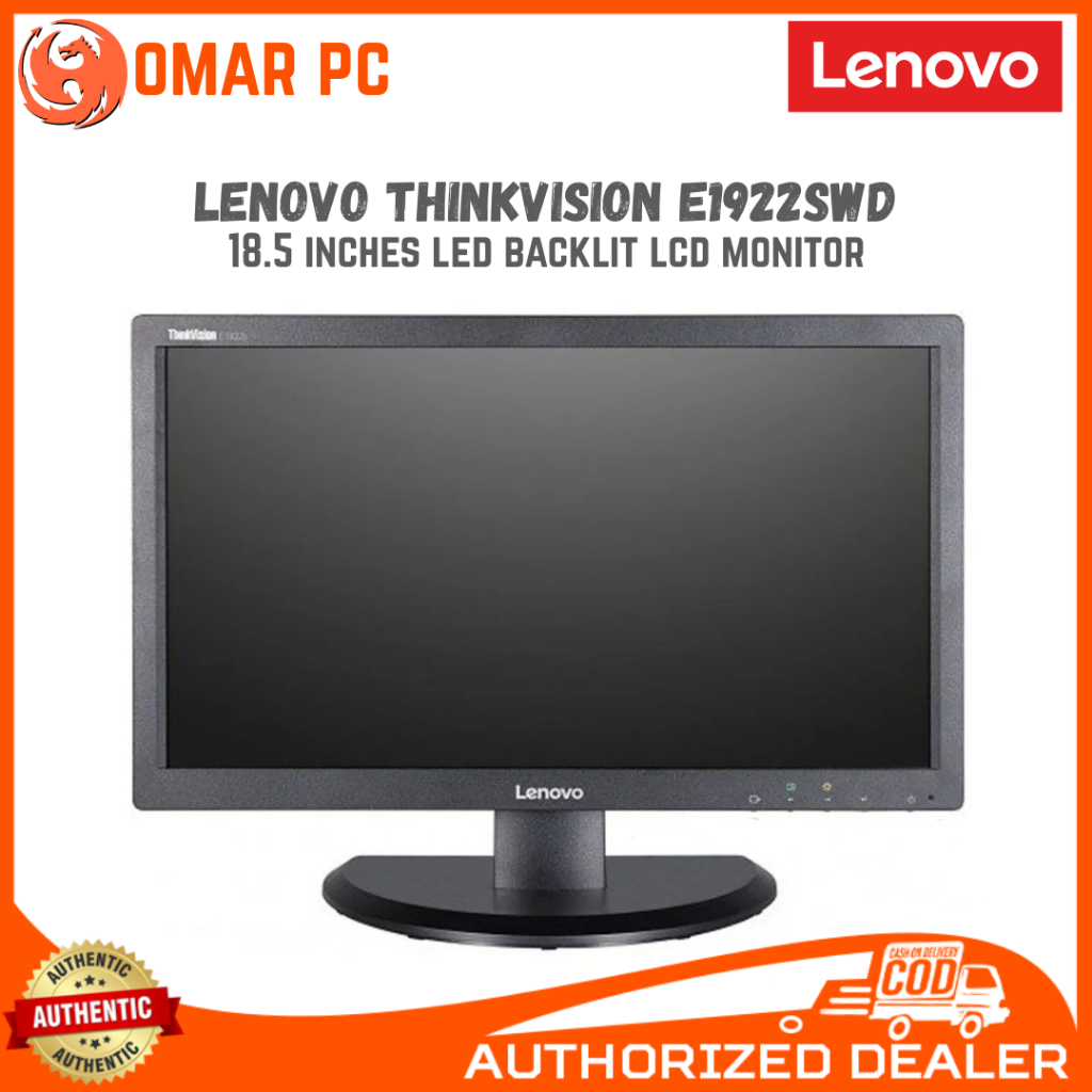 LENOVO THINKVISION E1922SWD 18.5 INCHES LED BACKLIT LCD MONITOR W/POWER ...