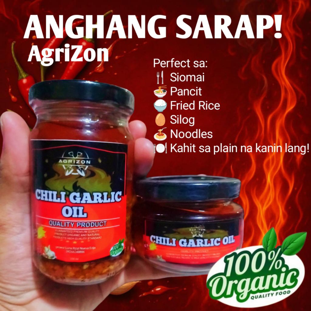 Chili Garlic Oil 220ml/120ml Homemade | Crispy Garlic Bits | Spicy ...