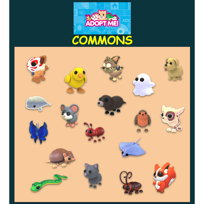 Adopt Me Collectible Common Pets | Shopee Philippines