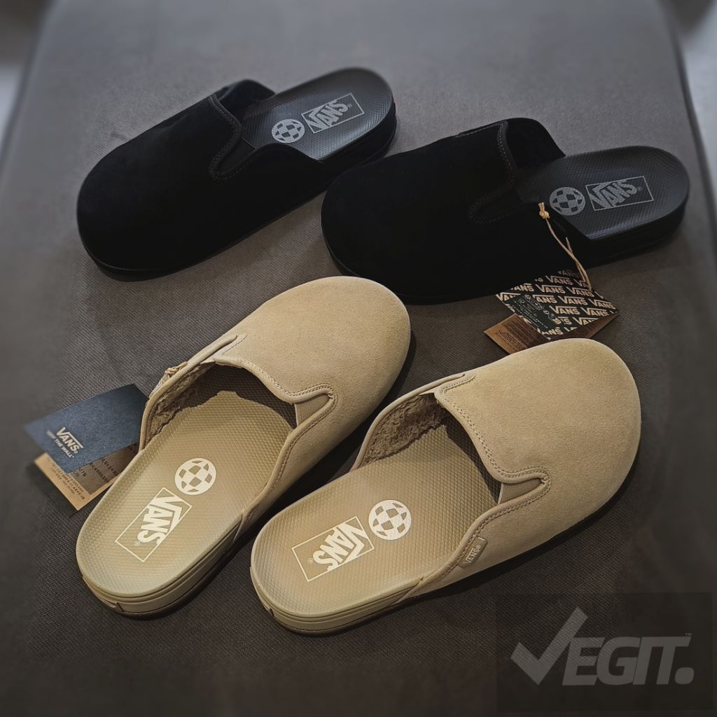 Original Harbor Mule Vr3 Suede Black and Khaki | Shopee Philippines
