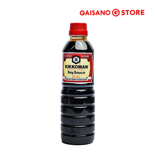 Kikkoman Naturally Brewed Soy Sauce Red Label 500ml | Shopee Philippines