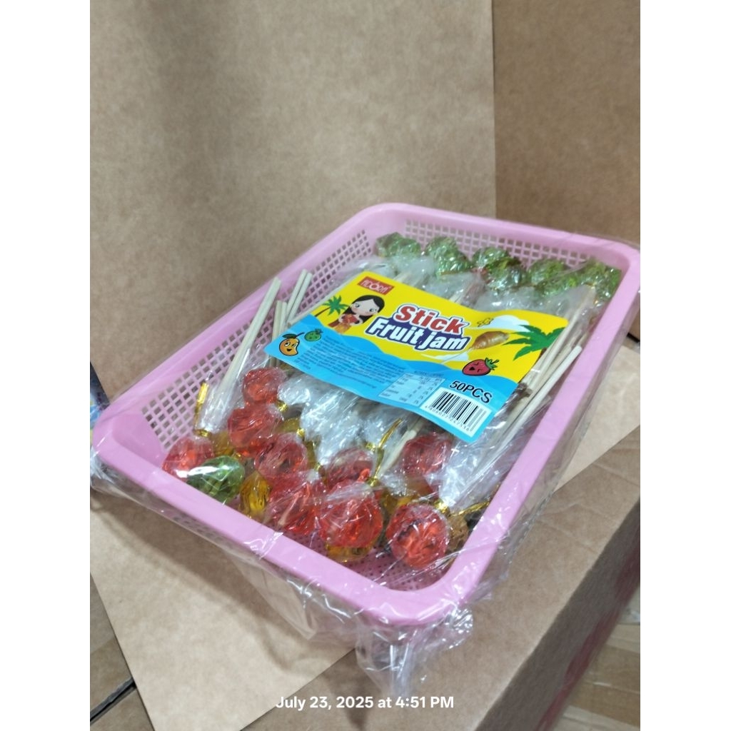 50 PIECES FRUIT JAM STICK CANDY, PANINDA | Shopee Philippines