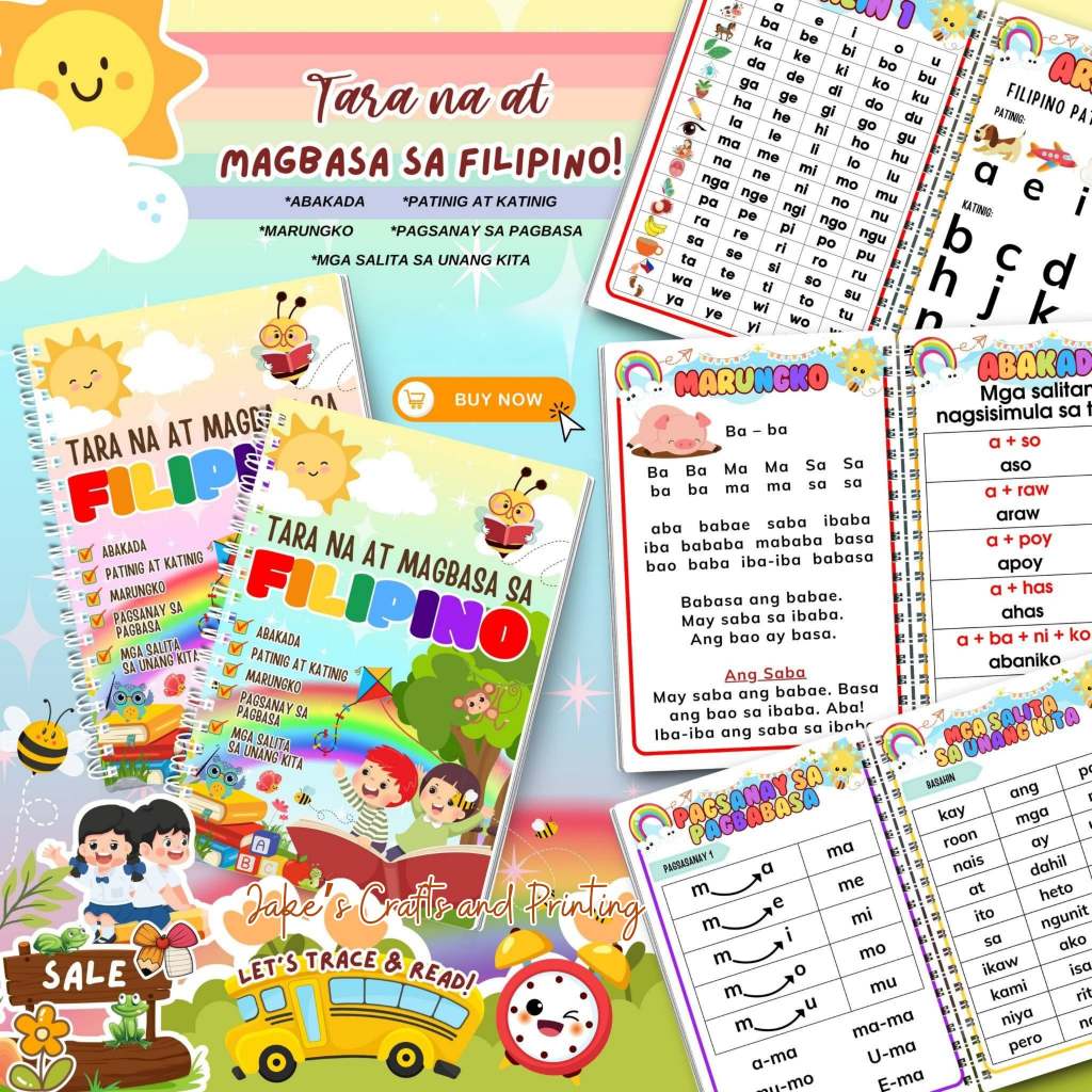 TARA NA MAGBASA SA FILIPINO - Practice Reading Skills | Shopee Philippines