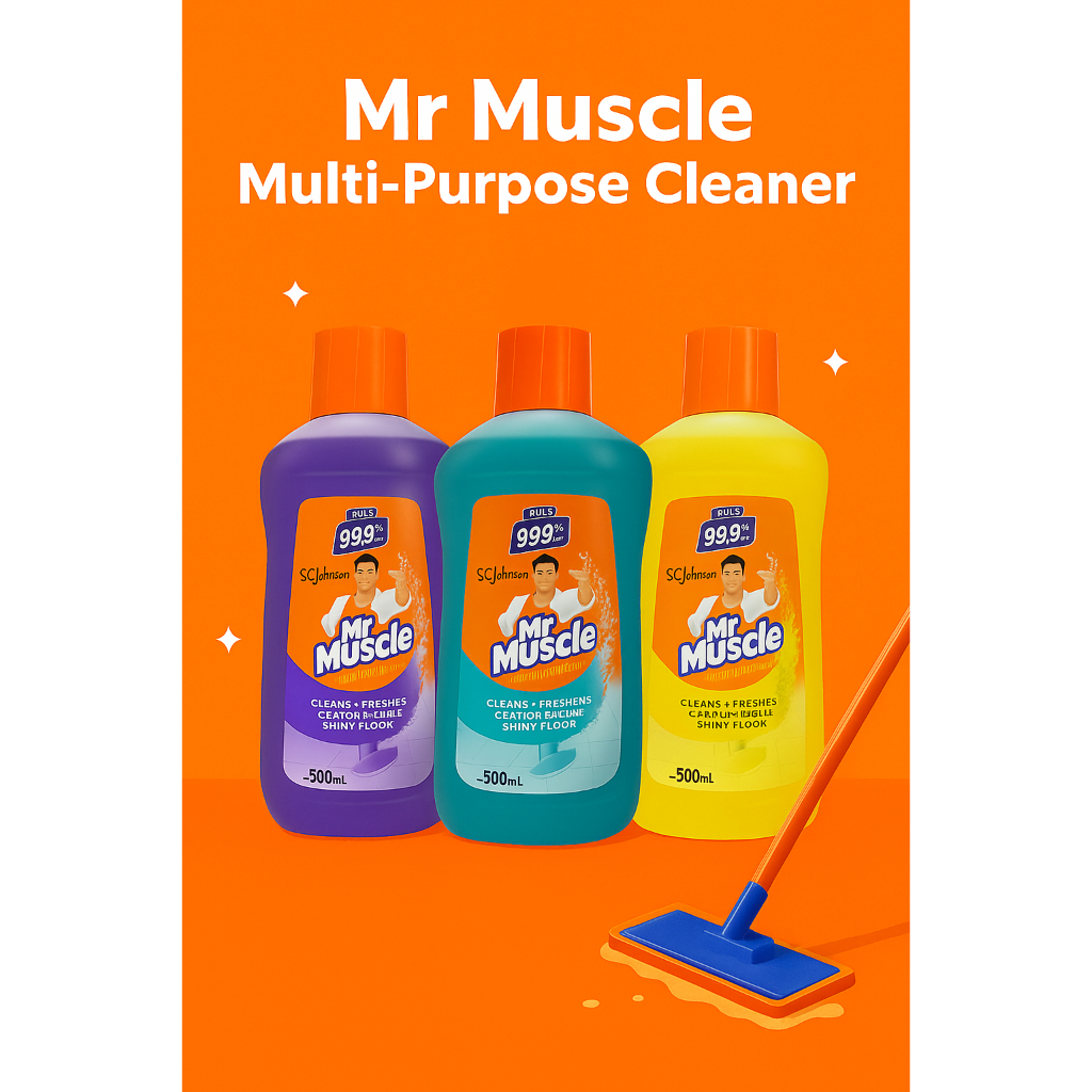 Mr Muscle Multi-Purpose Cleaner 500ml | Cuts Grease & Kills Germs ...