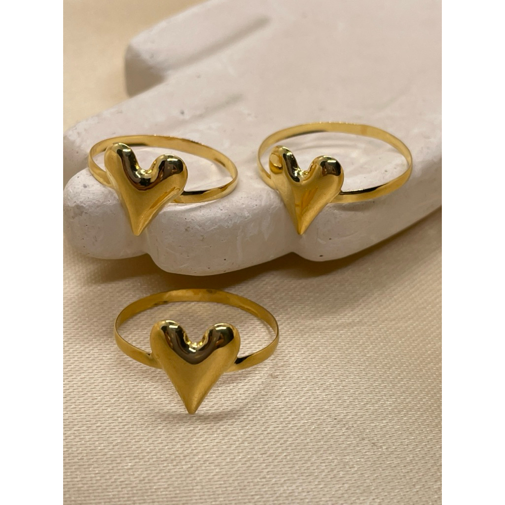 The Mini Happy Heart Ring Light Weight(Sold per piece not per gram ...