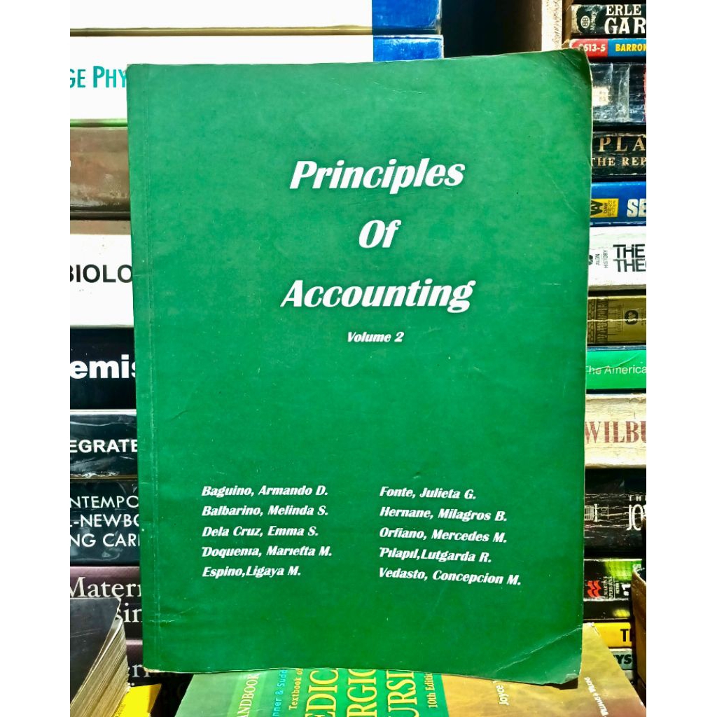 PRINCIPLES OF ACCOUNTING VOL 2 BY BAGUINO | Shopee Philippines