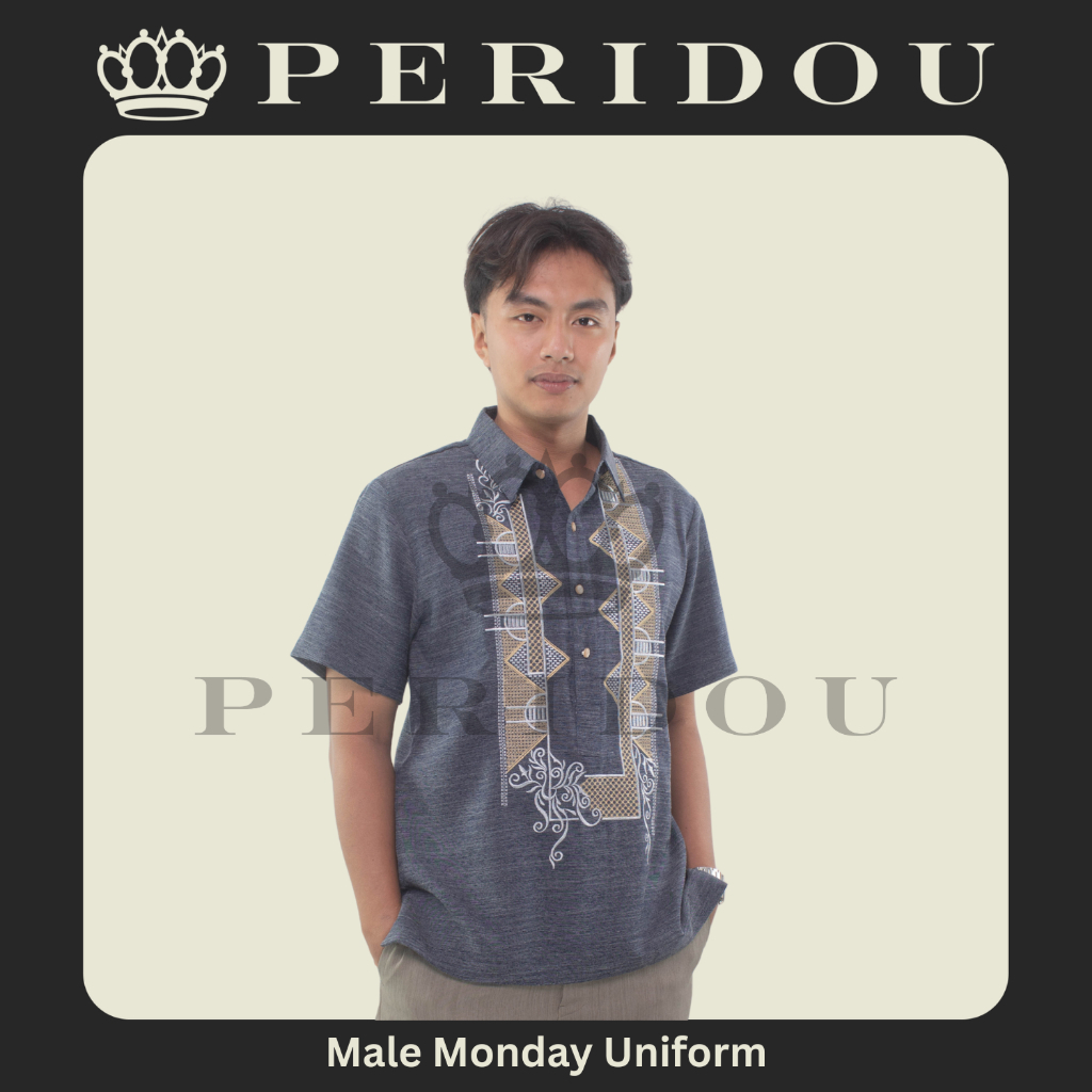 Peridou Male Ready-To-Wear Barong / Pants Non-Teaching Uniform | Shopee ...