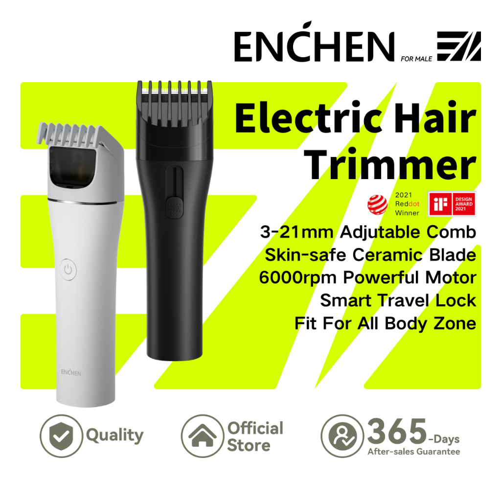 ENCHEN Cordless Hair Trimmer Boost 2 Silent Electric Hair Cliper for ...