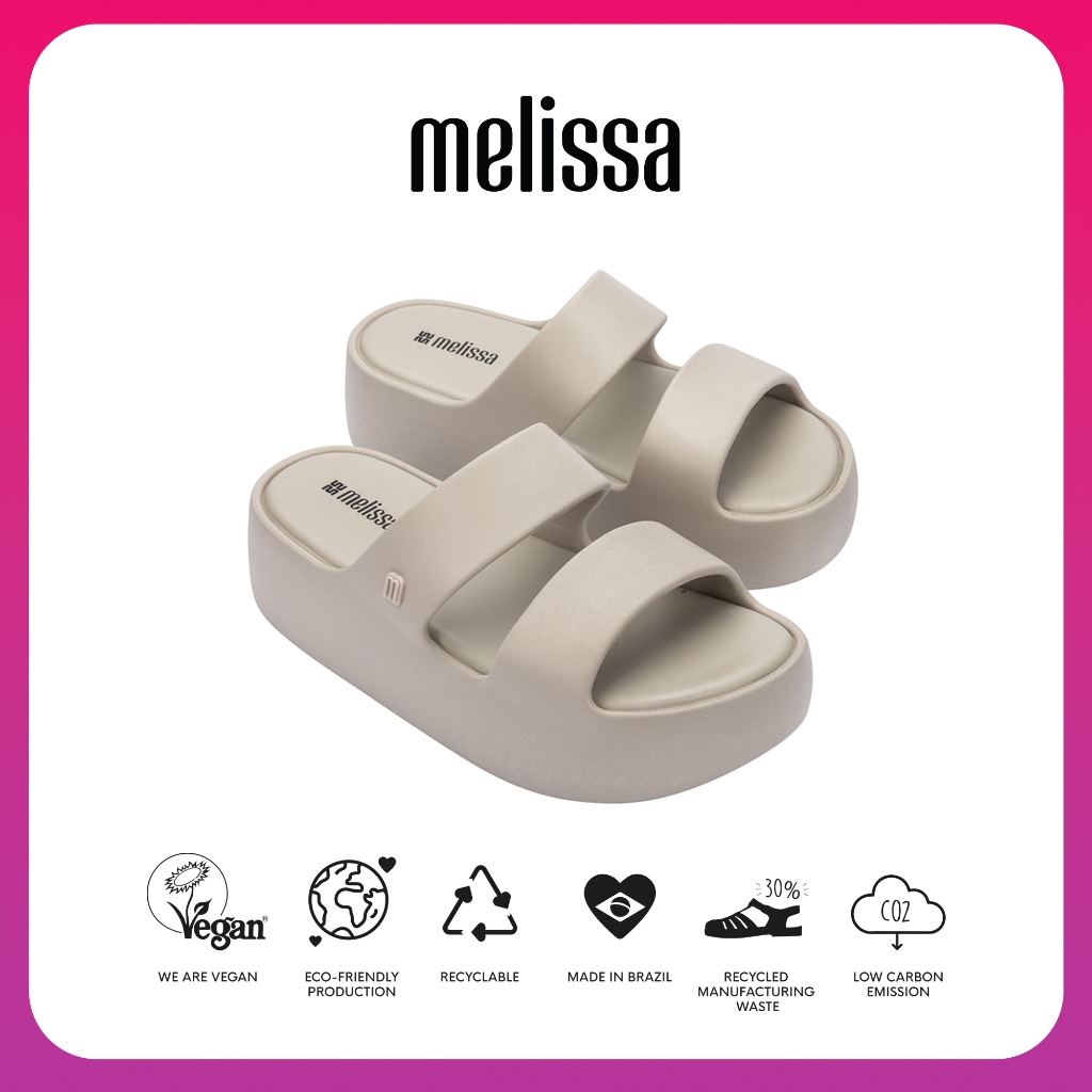 Melissa Free Line Platform Comfortable Platform For Ladies Beige ...