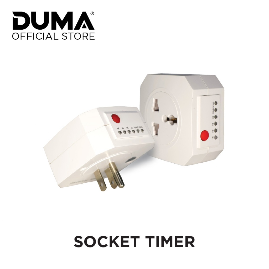 DUMA SOCKET TIMER WITH AUTO SHUT-OFF (15M-8H) AND ADJUSTABLE FOR FAN ...