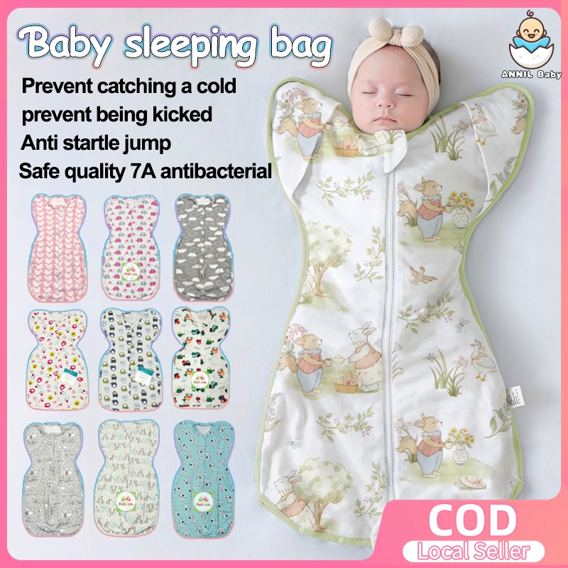 ANNIL Swaddle Sleeping Bag Newborn Baby Transitional Swaddle Sleeping ...
