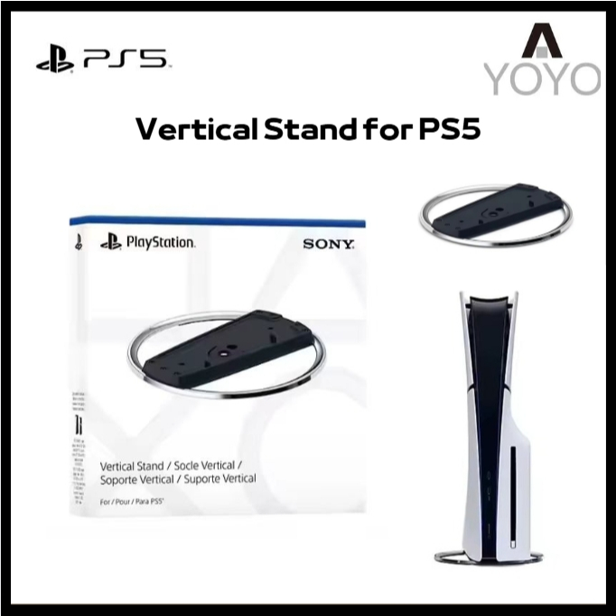 PS5 Slim Stand Vertical Stand for PS5/PS5 Slim Consoles Non-Slip Base ...