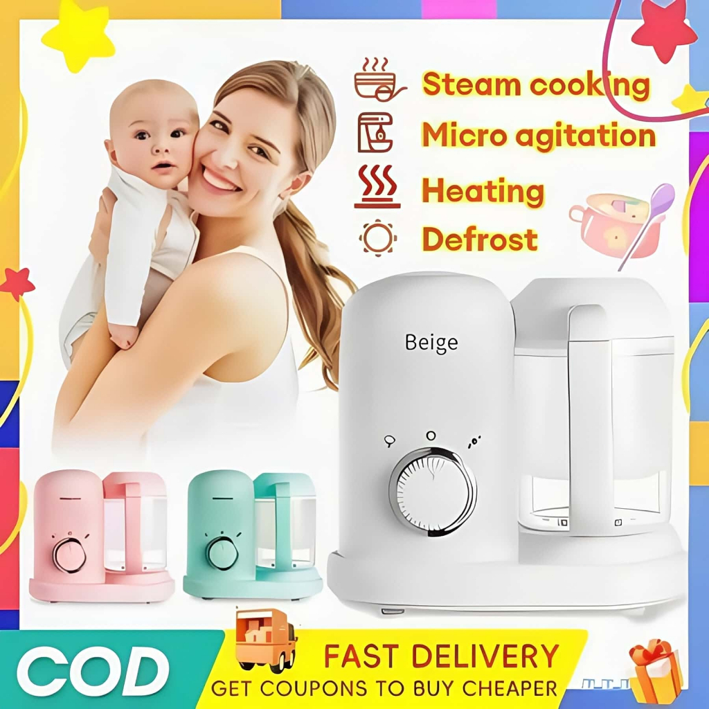 COUPON】Baby Food Processor 4 In 1 Baby Food Maker 10 Minutes Steamer ...