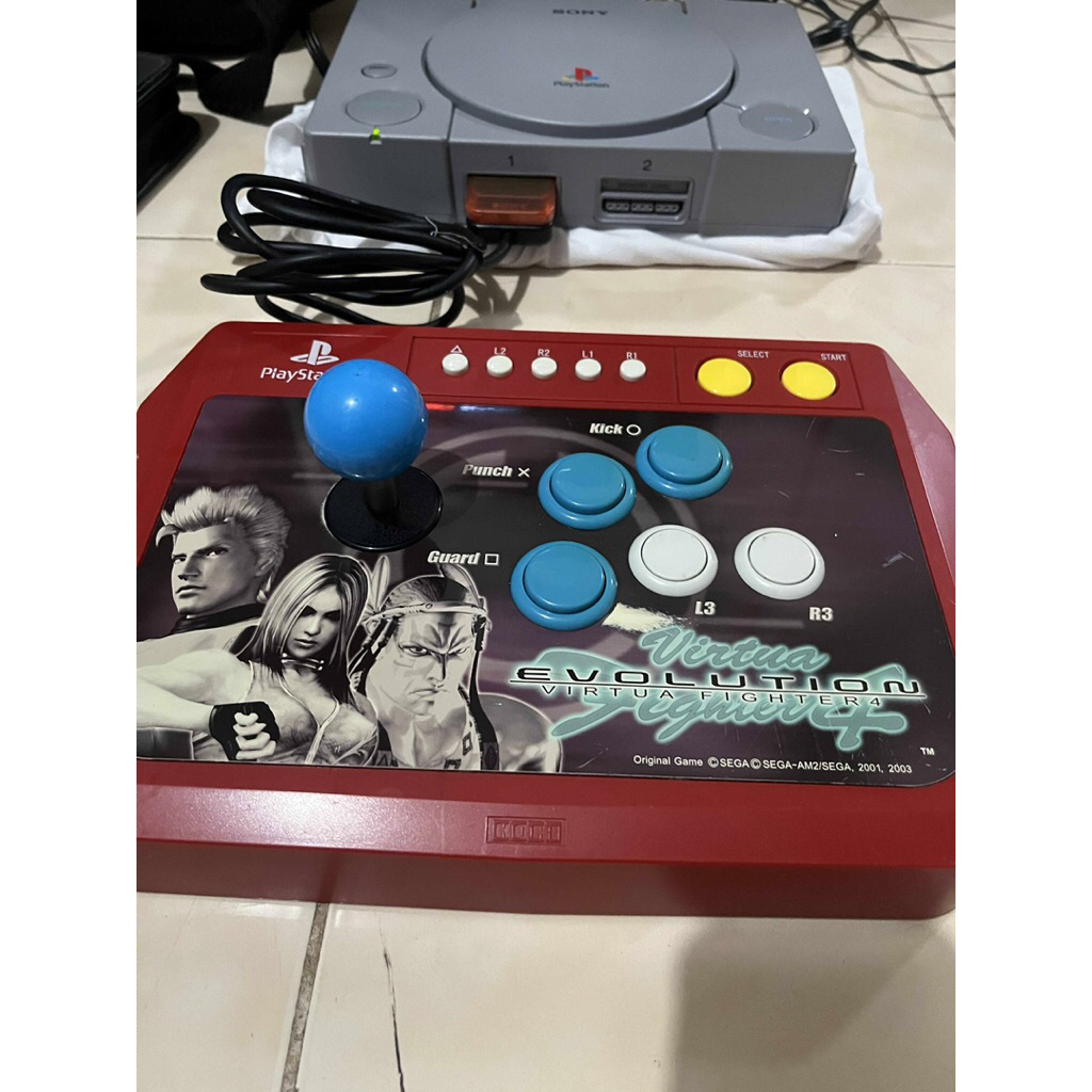 Original HORI Fight Stick for PS1 and PS2 tested good working condition ...