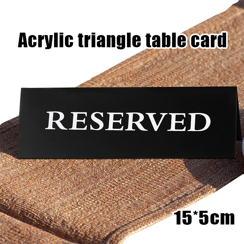 Acrylic Reserved Table Sign Reserved Table Signs 15*5cm Guest ...