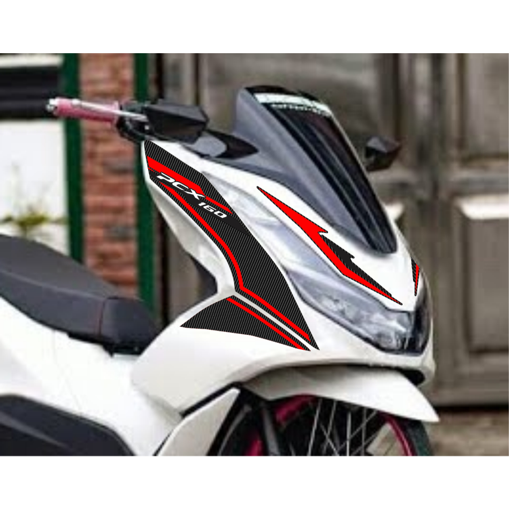 PCX 160 PRONT AND SIDE DECALS CARBON PRINT DESIGN | Shopee Philippines