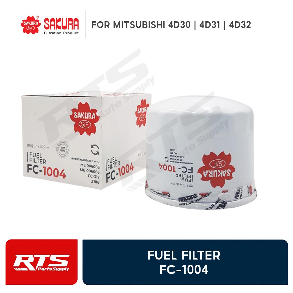 Sakura Fuel Filter for Mitsubishi 4D30/ 4D31/ 4D32 (FC317) FC1004 ( 1 ...