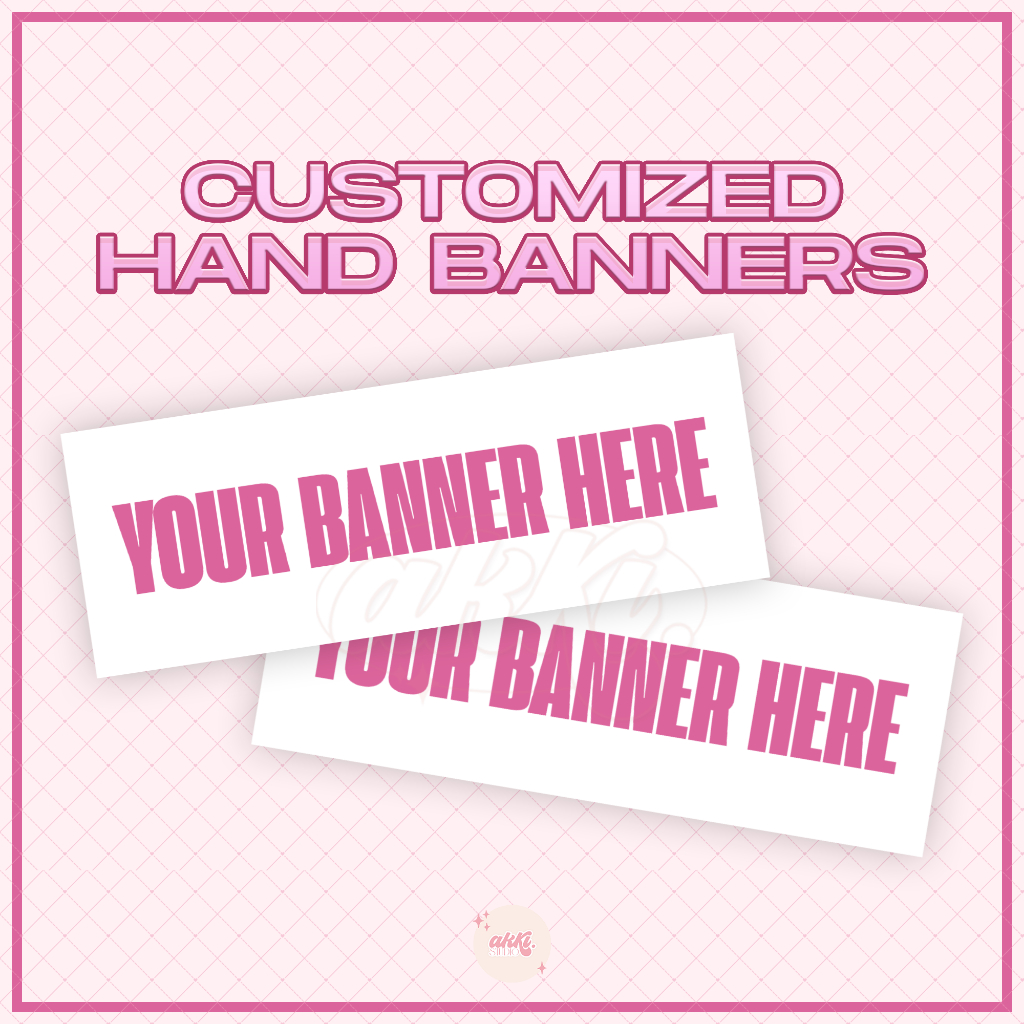 Customized Hand Banner/Slogan | Shopee Philippines