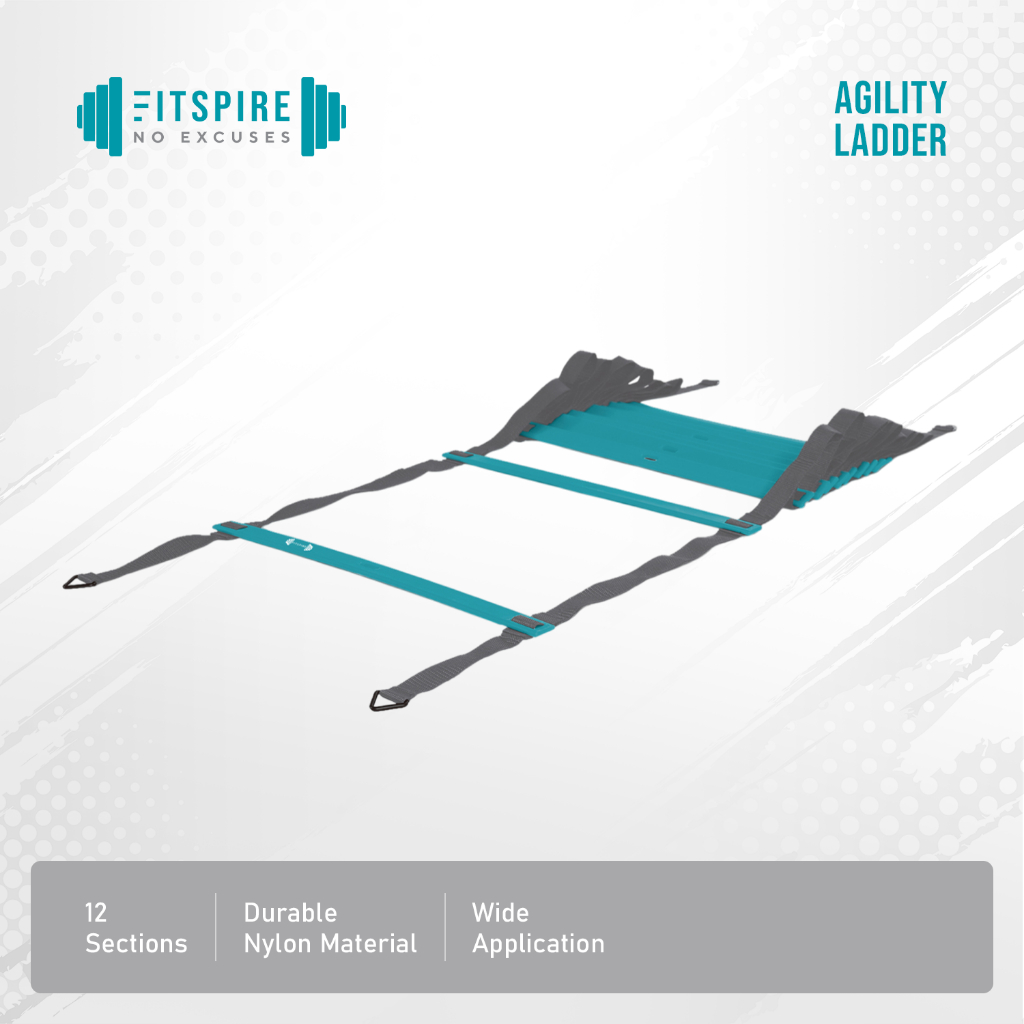 Fitspire 6M Agility Ladder 12 Rung Speed & Agility Training Ladder for ...