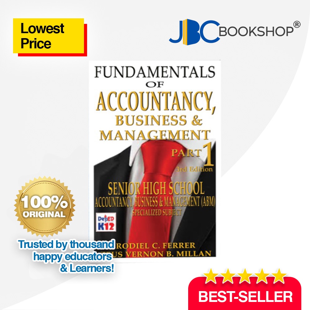 Fundamentals of Accountancy, Business and Management Part 1 SHS 3rd Ed by Millan (2019) | Shopee ...
