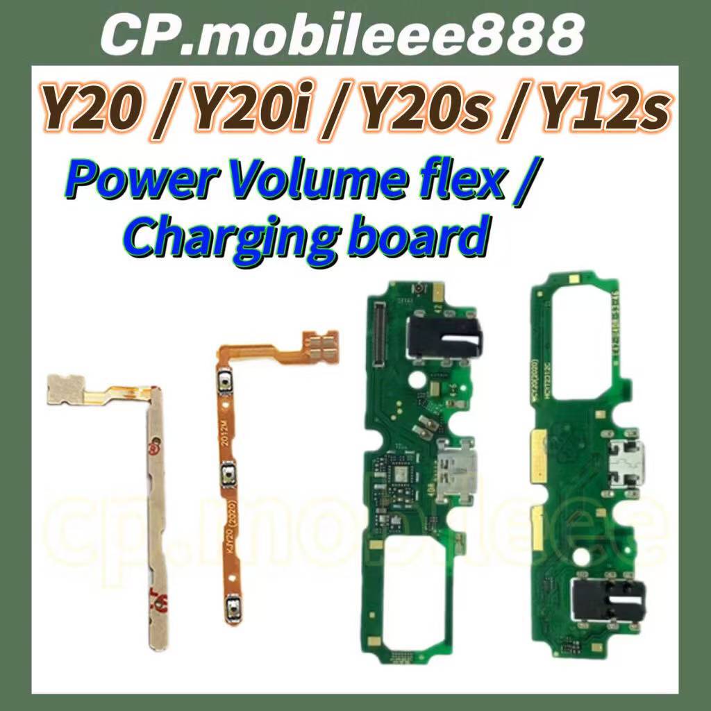 Y20 Y20i Y20S Y12S Power Volume Flex Button Switch USB Charging Port ...