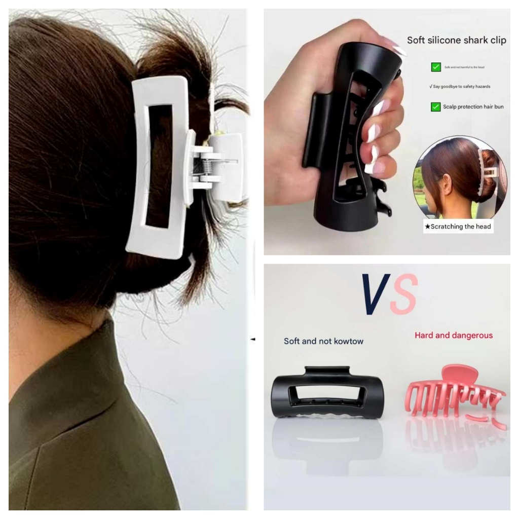 Soft Silicone Clip Women's High-End 2025 New Large-Sized Shark Clip ...
