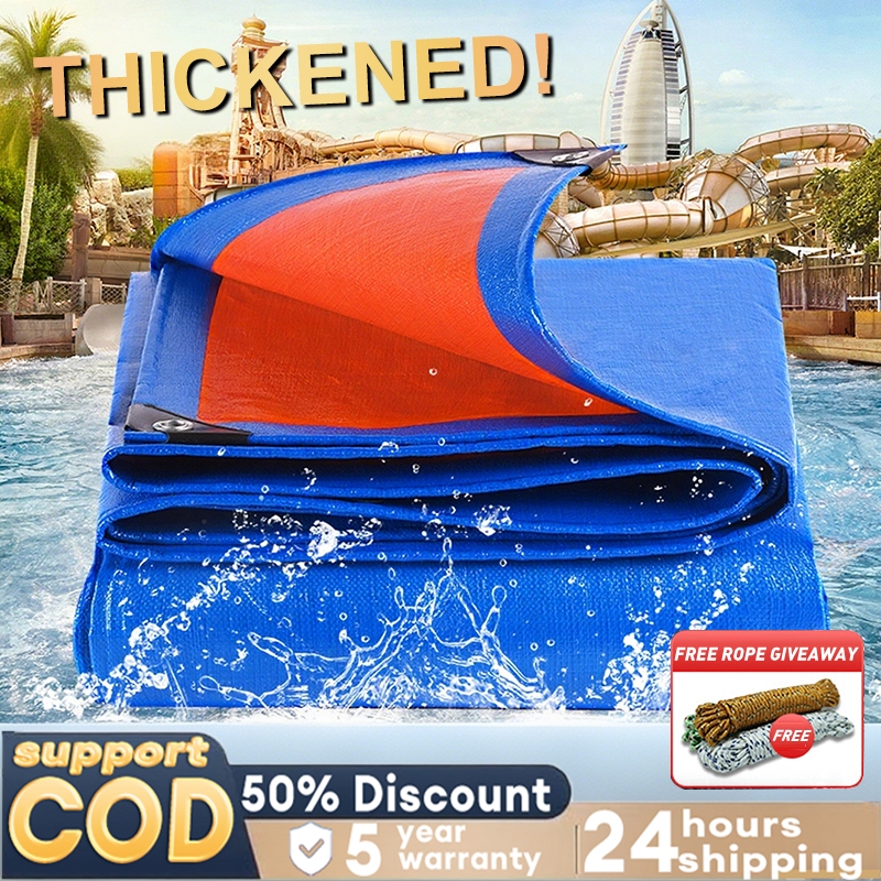 Trapal Lona Outdoor Tolda Tarpaulin Thicken Waterproof with holes thic ...