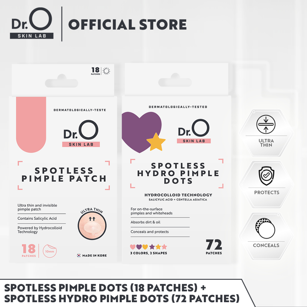 Dr.O SkinLab Spotless Pimple Patch (18 patches) / Spotless Hydro Pimple ...