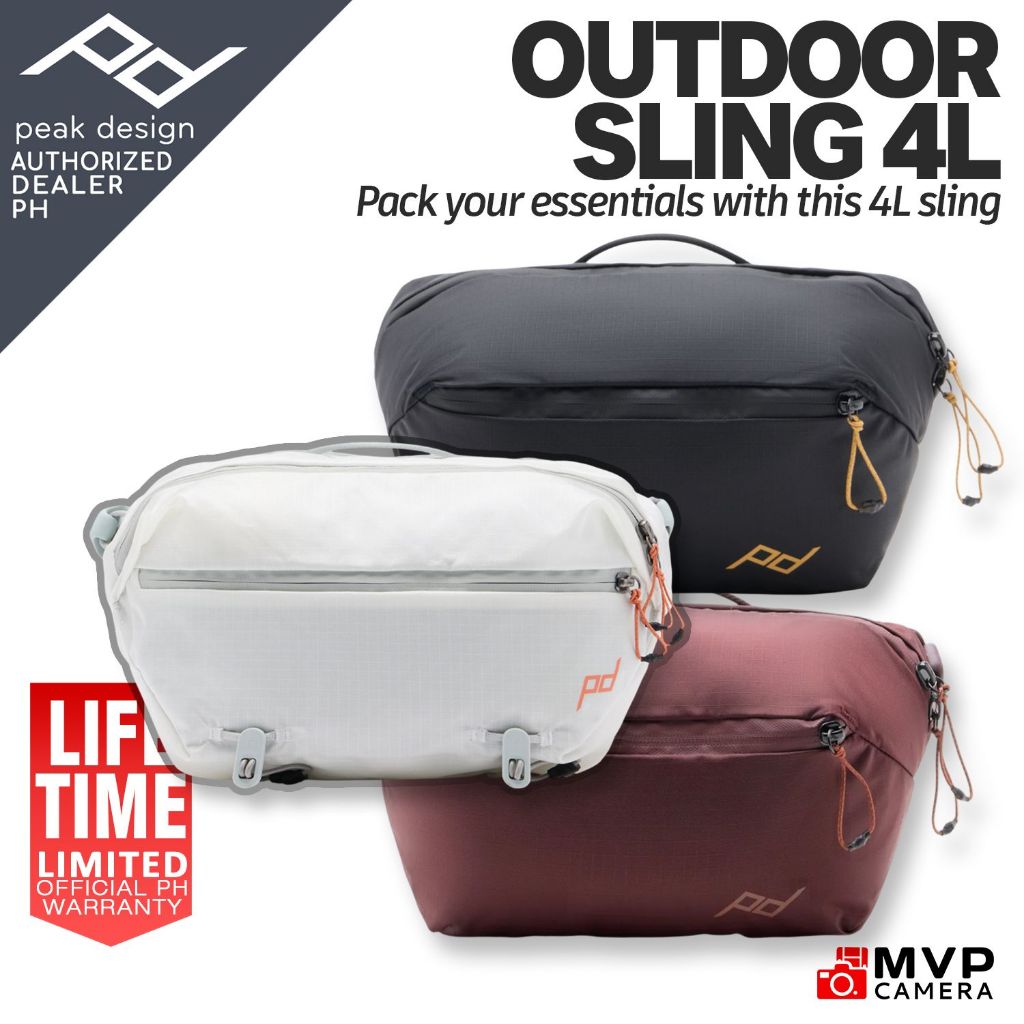 PEAK DESIGN Outdoor Sling 4L Black Cloud Eclipse BAS-4-BK-1 BAS-4-EP-1 ...