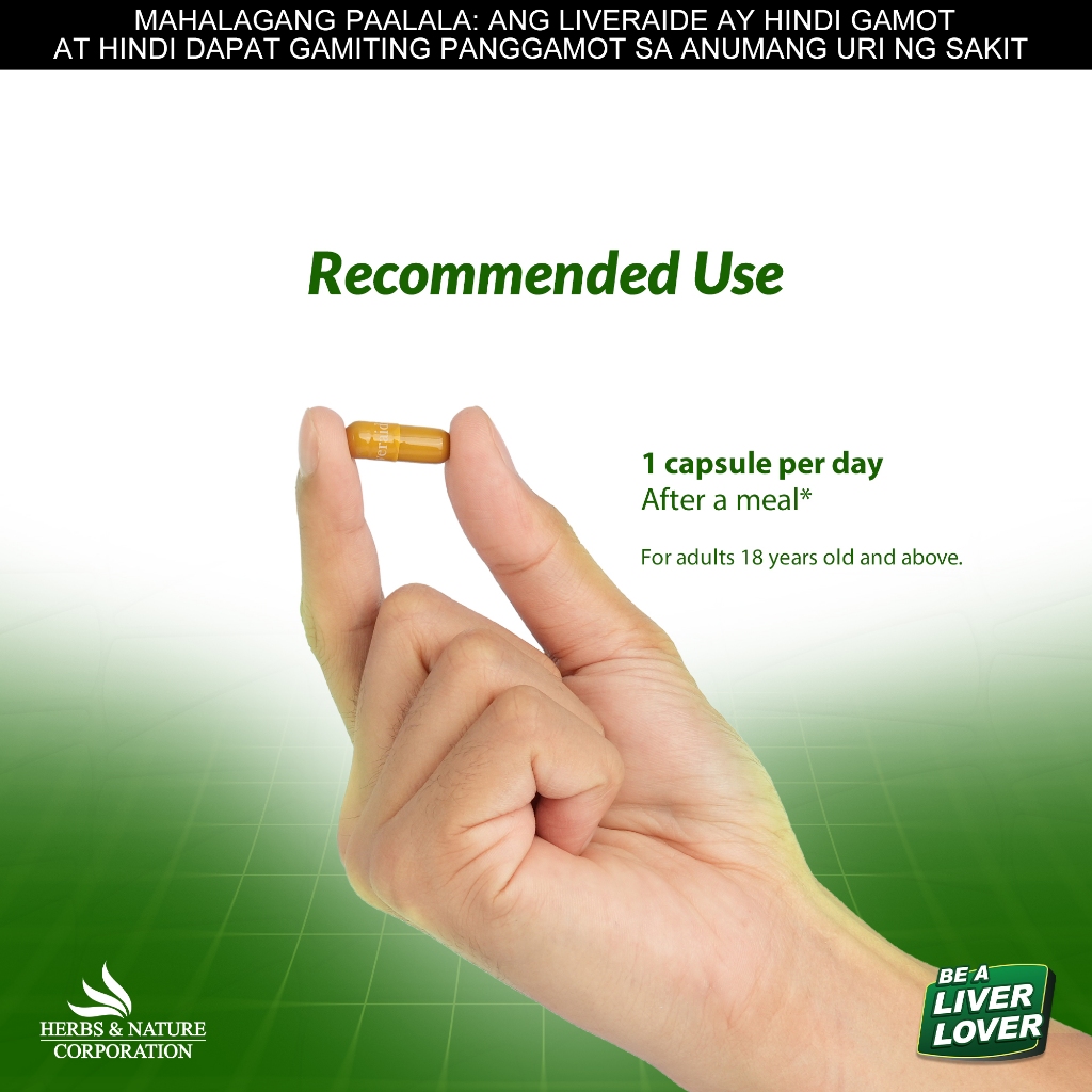 HNC - Liveraide Silymarin 100 pcs Capsule 555 mg Liver Protection ...