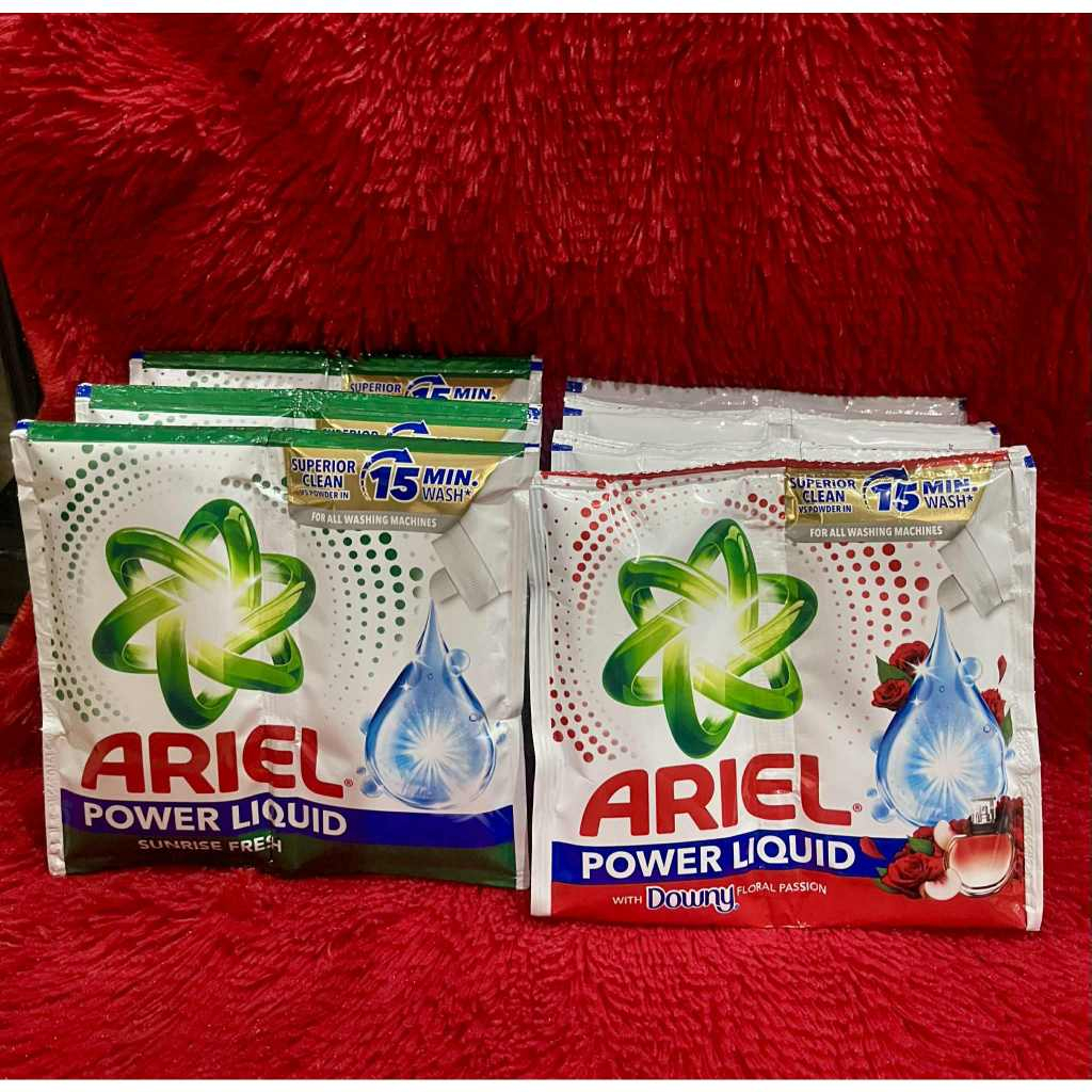 ARIEL LIQUID DETERGENT TWIN SACHETS 6's/6+1 | Shopee Philippines