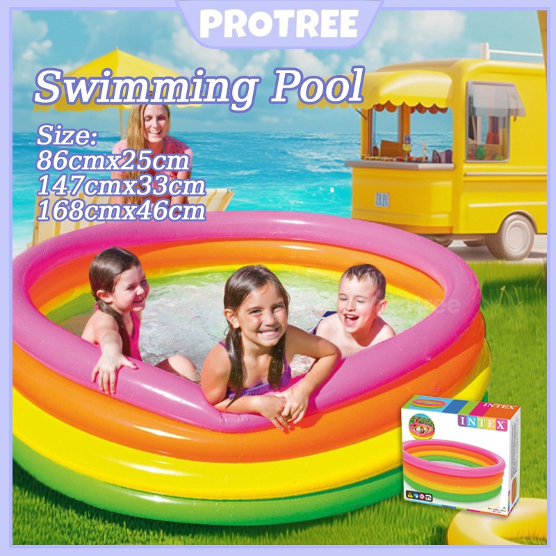 INTEX/Bestway Kiddie Pools and Inflatable Kid’s Pools rainbow 3color ...