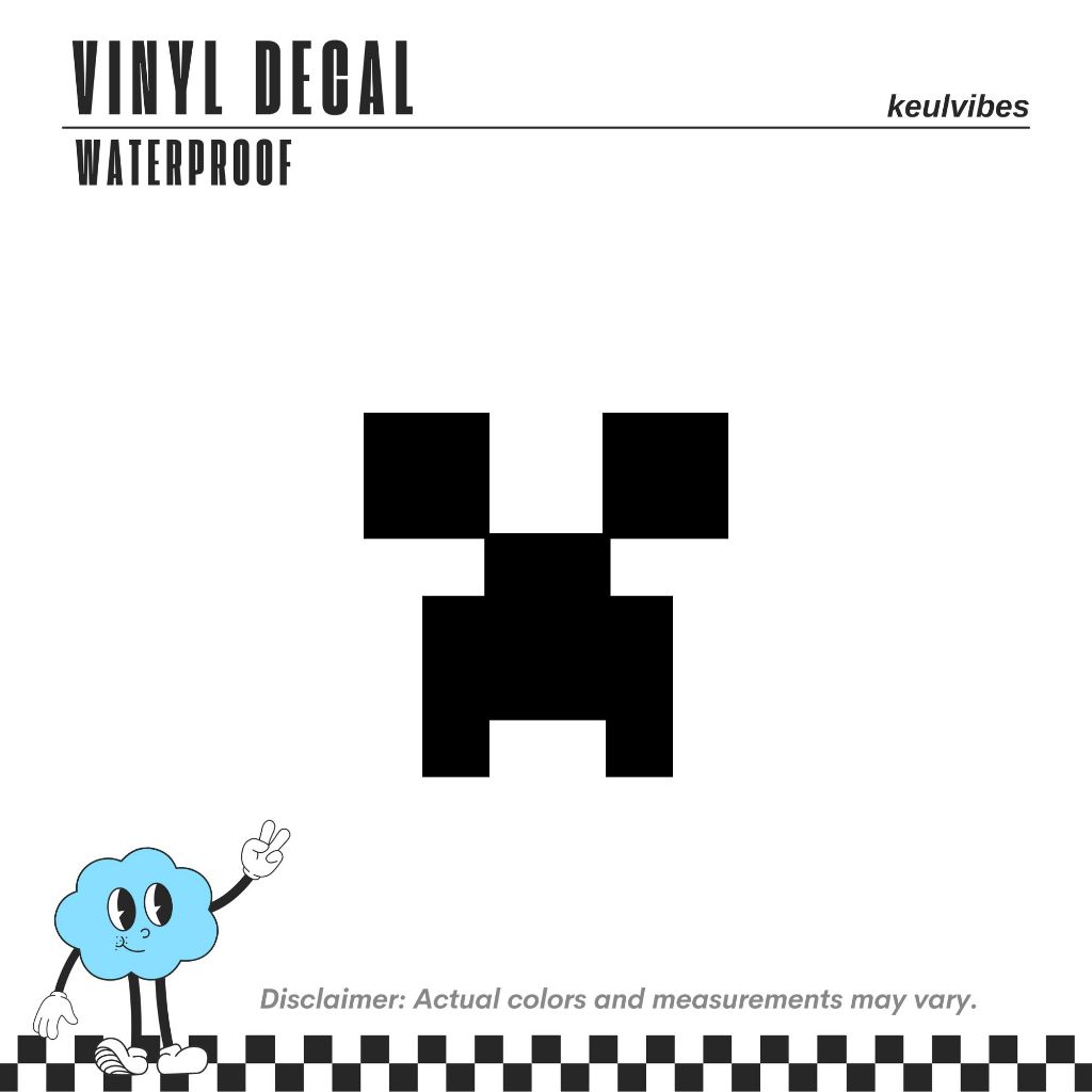 Creeper Mine cr@ft videogame logo Vinyl Decals brand laptop motor bike ...