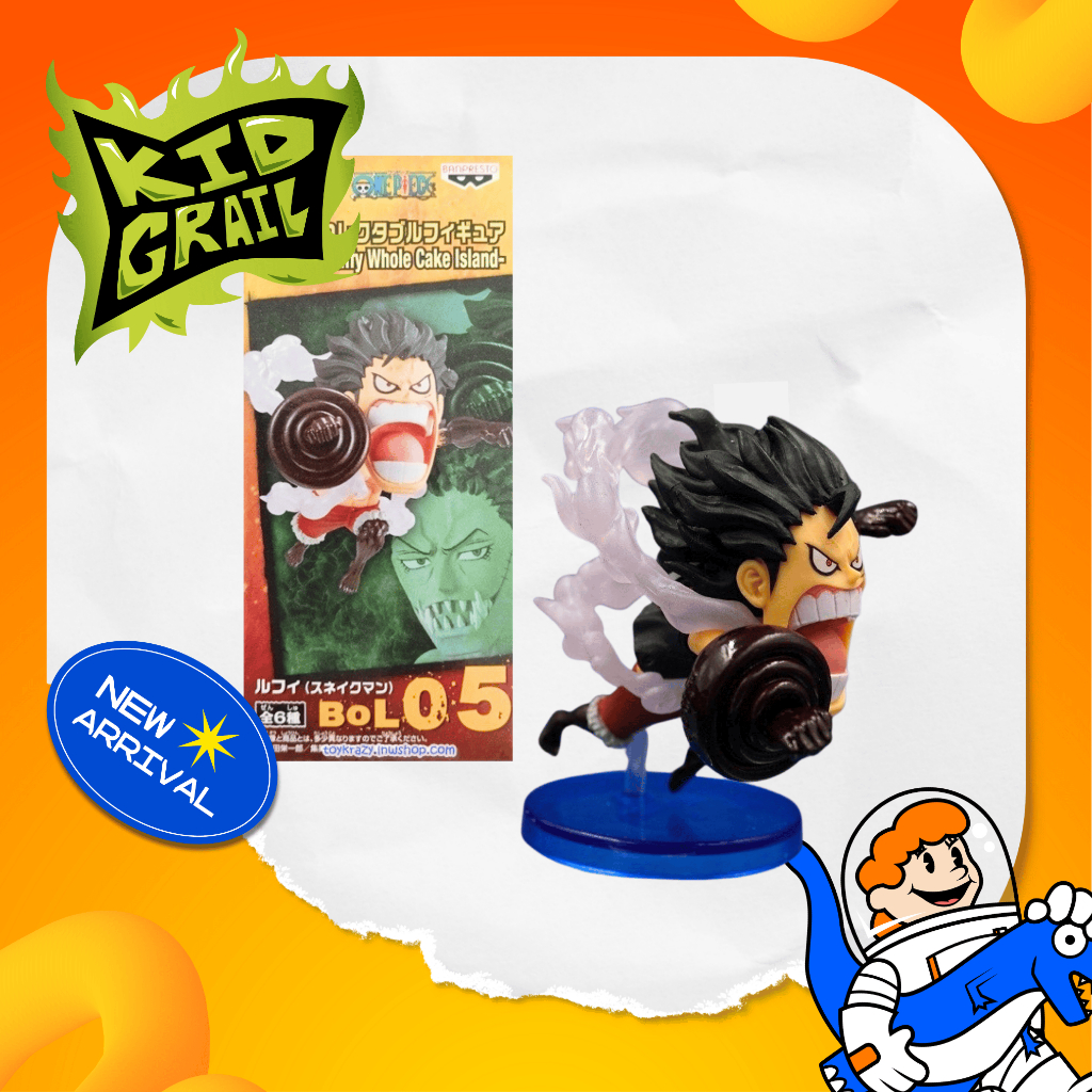 AUTHENTIC ONE PIECE WCF GEAR 4 SNAKEMAN WCF BOL05 LUFFY WHOLE CAKE ...