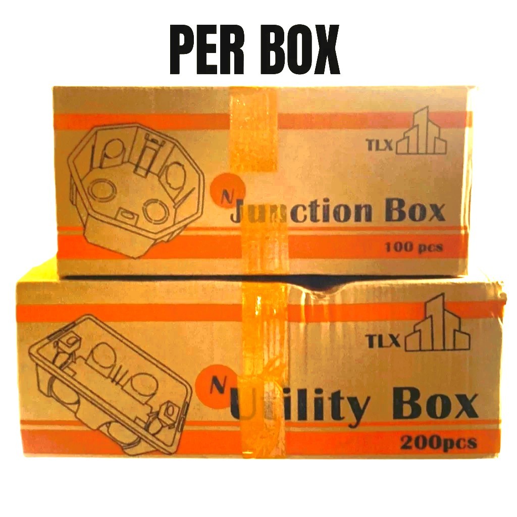 PER BOX! TLX Junction box 100pcs/box Utility box 200pc /box | Shopee ...