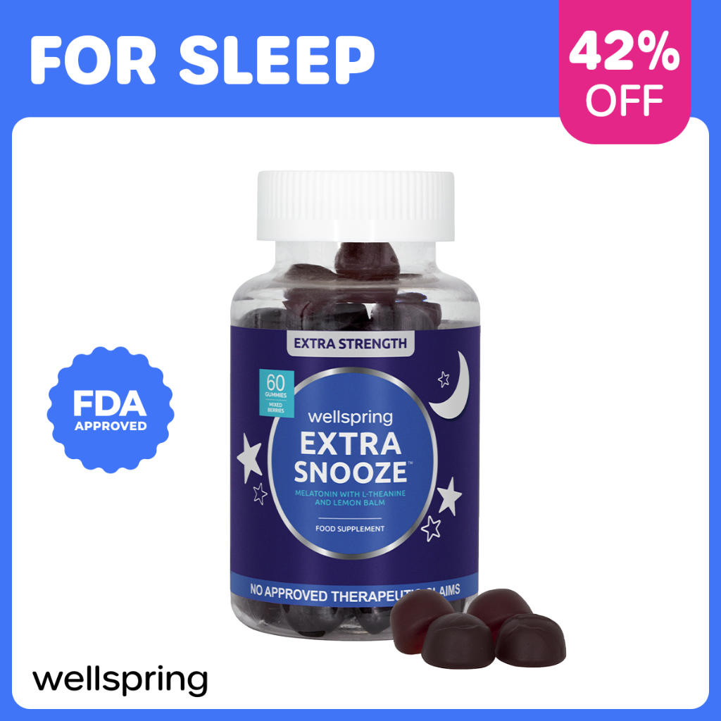 Wellspring Extra Snooze Extra Strength Melatonin for Improve Sleep ...